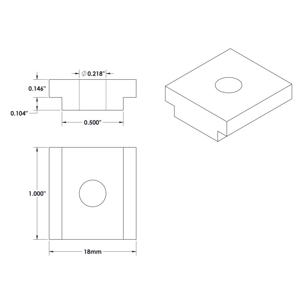 Kurt 4" D-Series Fixture Key Set 1/2 inch x 18mm - D30-33M18 - Kurt ...