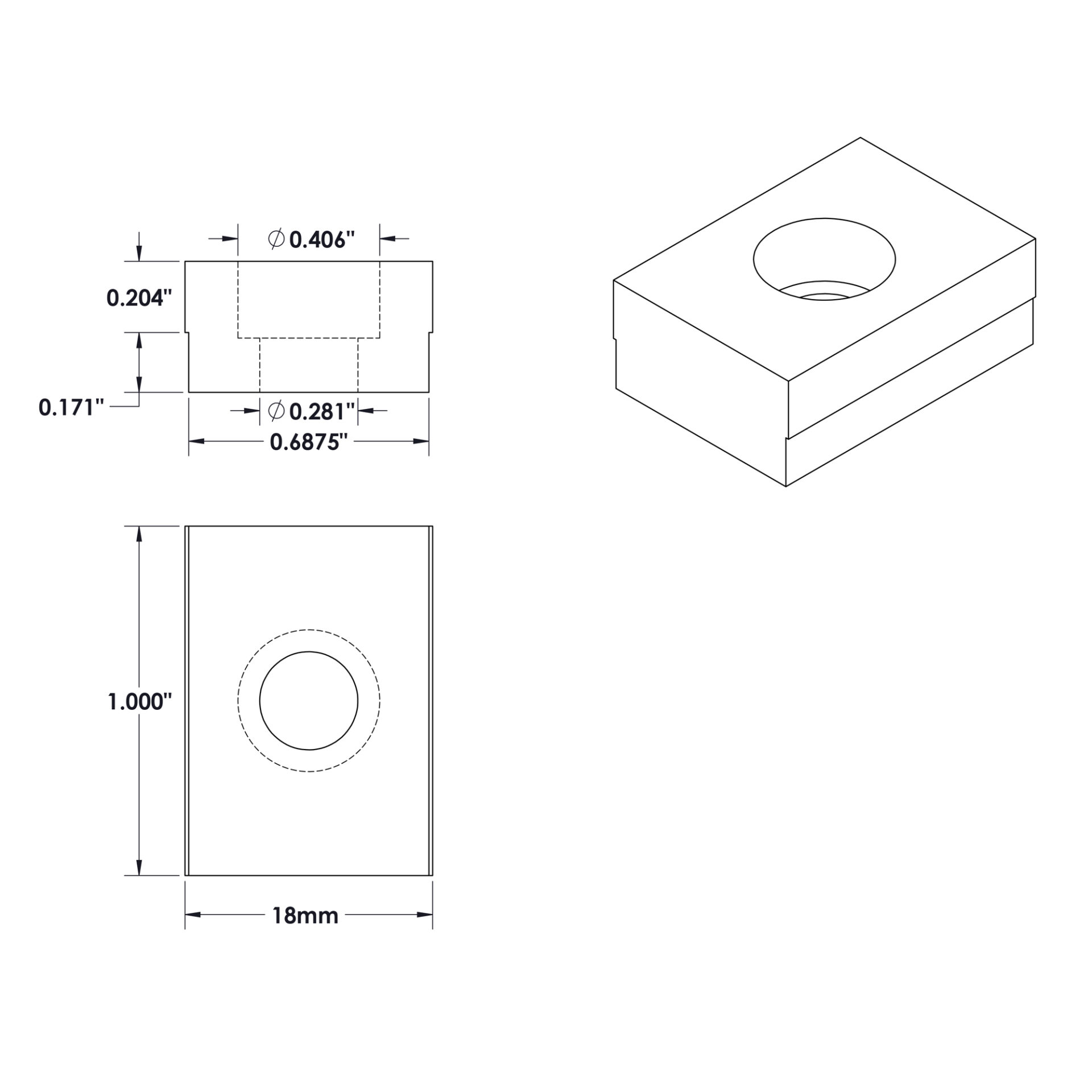 Kurt 6" D-Series Fixture Key Set 11/16 inch x 18 mm - D50-33M18 - Kurt ...
