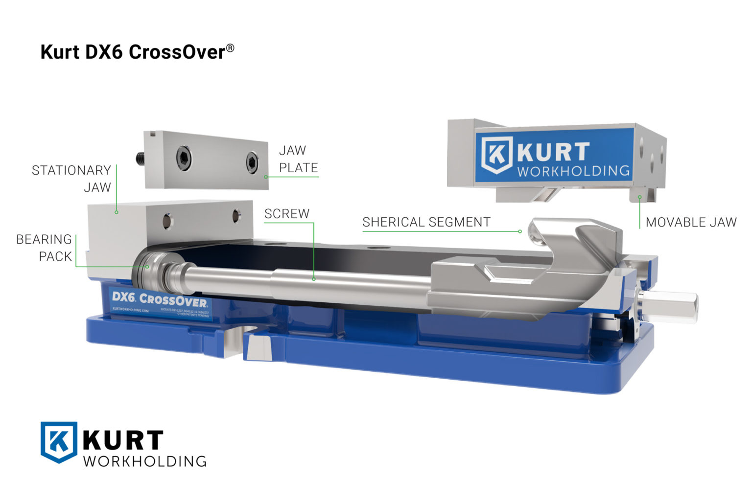 Kurt DX6 CrossOver Vise - DX6 - Kurt Workholding