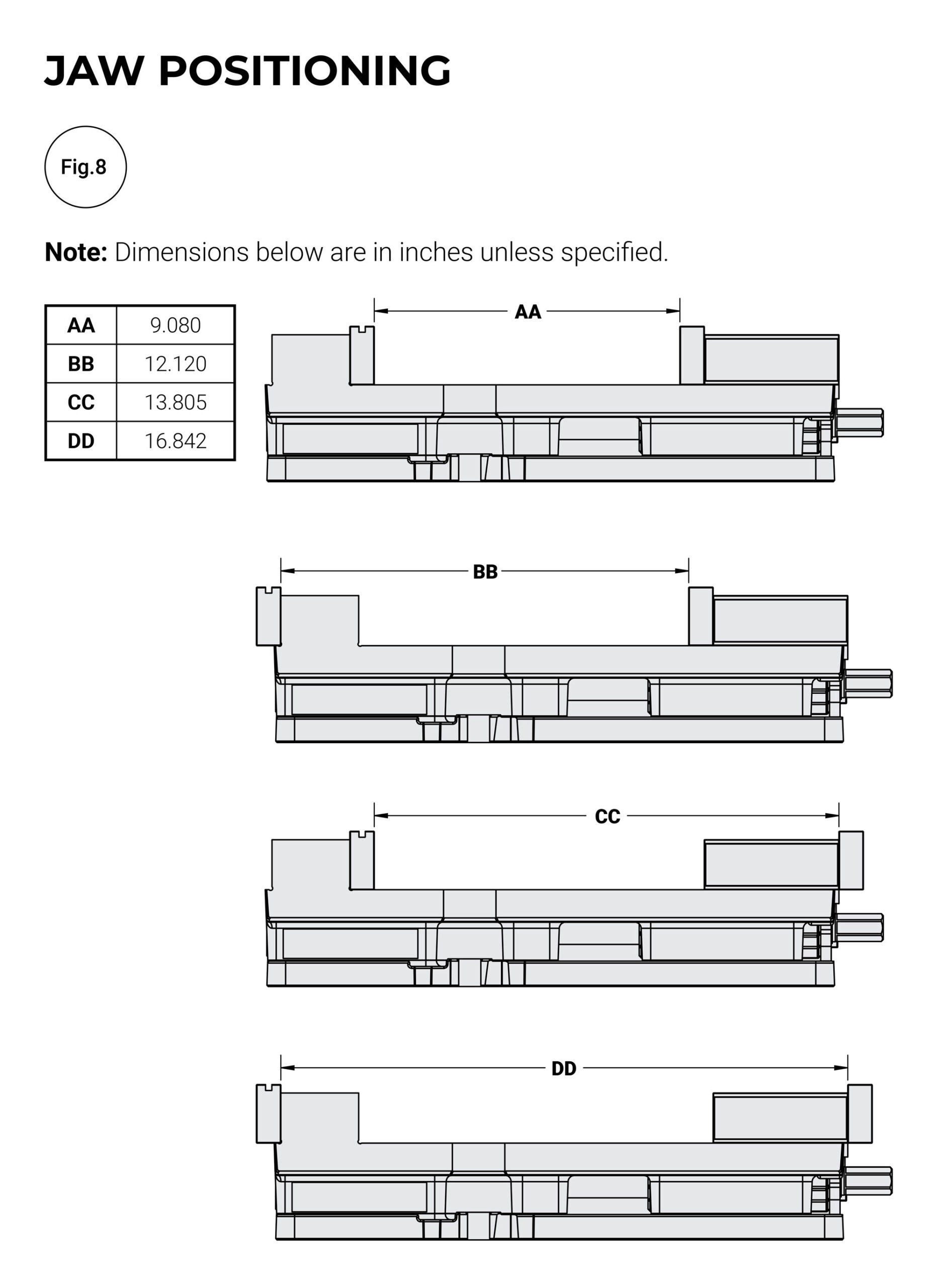 Kurt DX6 CrossOver Hydraulic Vise - DX6H-SD - Kurt Workholding