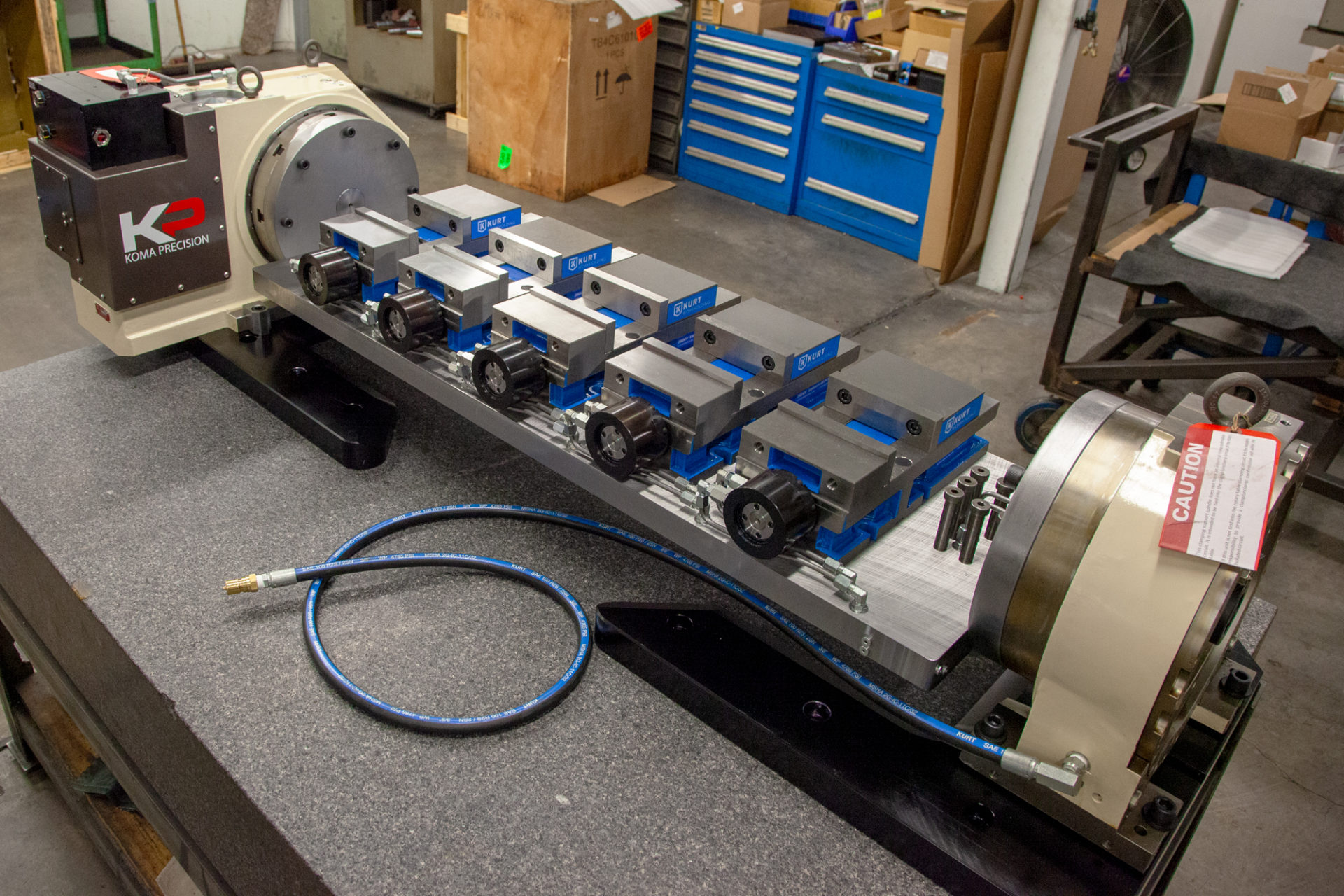 Custom Workholding: VMC Trunnion Application - Kurt Workholding