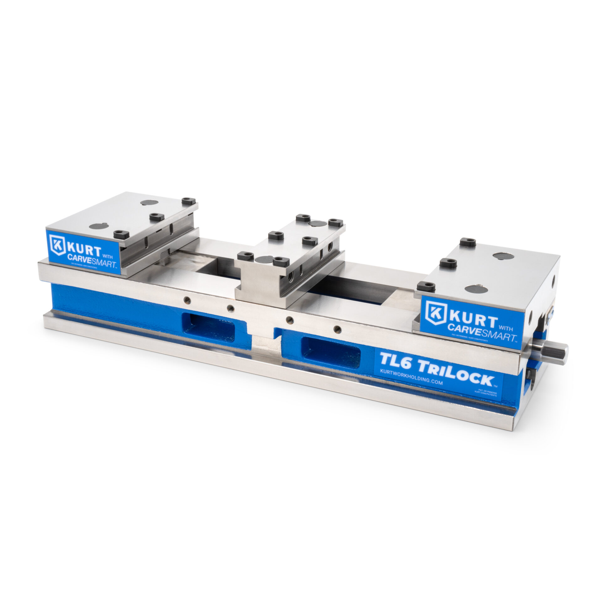 Kurt TL6CS TriLock Vise - CARVESMART Jaws - Kurt Workholding