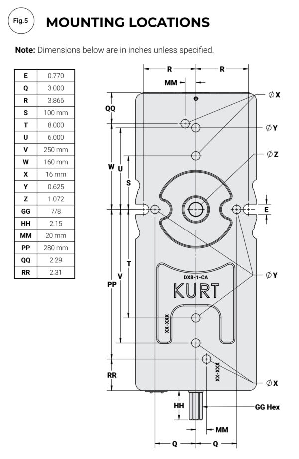 Kurt DX8 CrossOver Vise - DX8 - Kurt Workholding